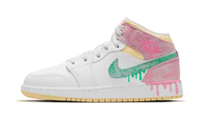 Air Jordan 1 Mid SE Paint Drip (GS) - OnsetShoes